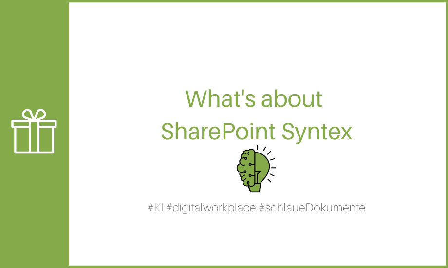 What's about SharePoint Syntex | acoris AG