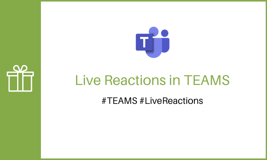 Informationspraline: Live Reactions in TEAMS | acoris AG