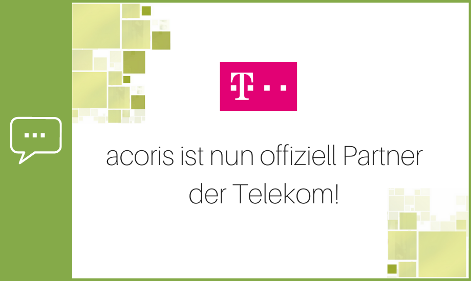 acoris ist offizieller Partner der Deutschen Telekom! | acoris AG
