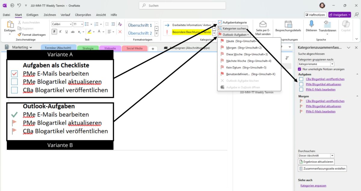 3 Tipps für mehr Struktur in OneNote